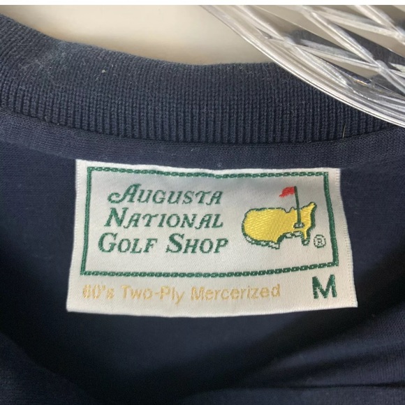 Shirts | Augusta National Golf Masters Logo Polo Shirt Blue | Poshmark